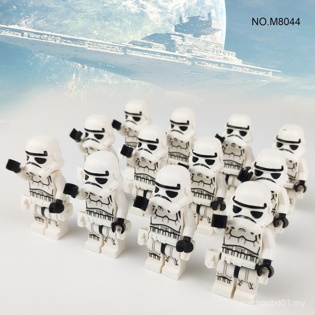 Chinese Building Blocks Star Wars Stormtrooper Legion Commando White ...