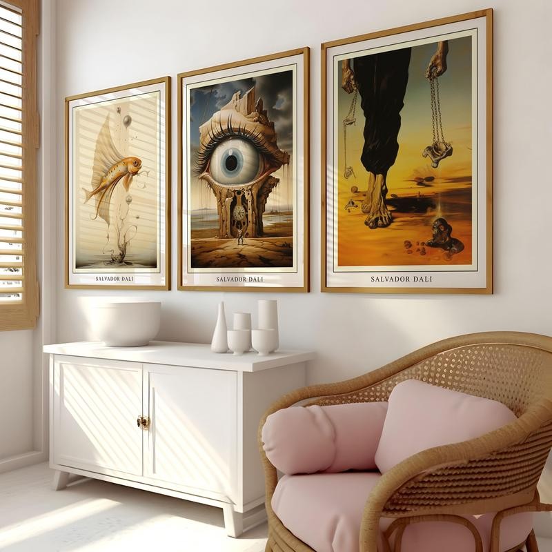 Salvador Dali Poster Set Salvador Dali Wall Art Salvador Dali ...
