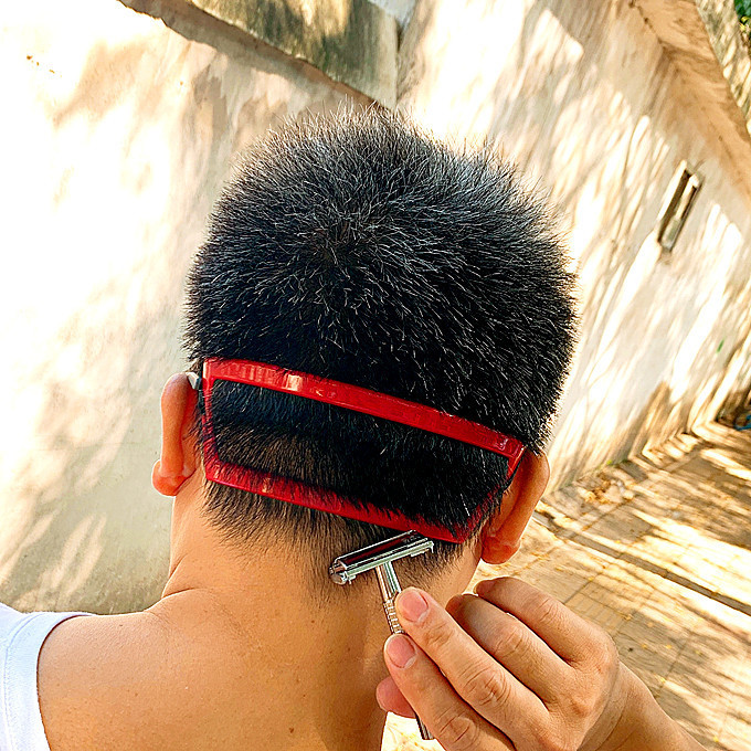 Haircut Auxiliary Handy Tool Yourself Haircut Model Model Mould Head ...