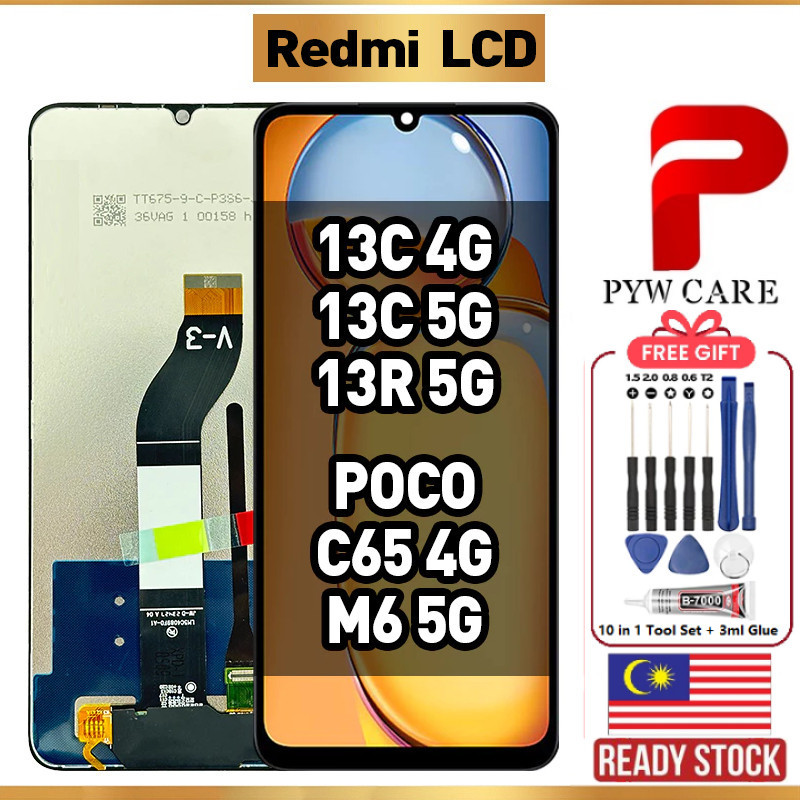 Skrin LCD Serasi Untuk Redmi 13C / Redmi 13R 5G / Poco C65 4G / Poco M6 5G LCD Screen | Shopee ...