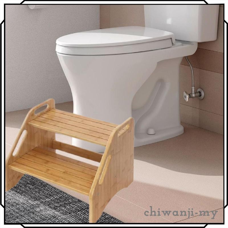 [ChiwanjifcMY] Toilet Potty Stool Toilet Step Stool 2 Tier Footstool ...