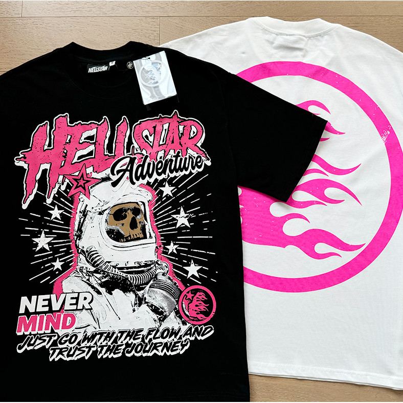 Unisex high street new Hellstar wash retro front and back printed ...