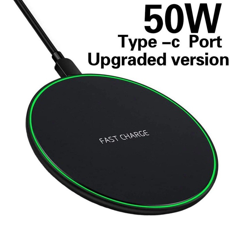 Wireless Charger Fast Charging Pad Quick Charge For iPhone 无线充电器50W ...