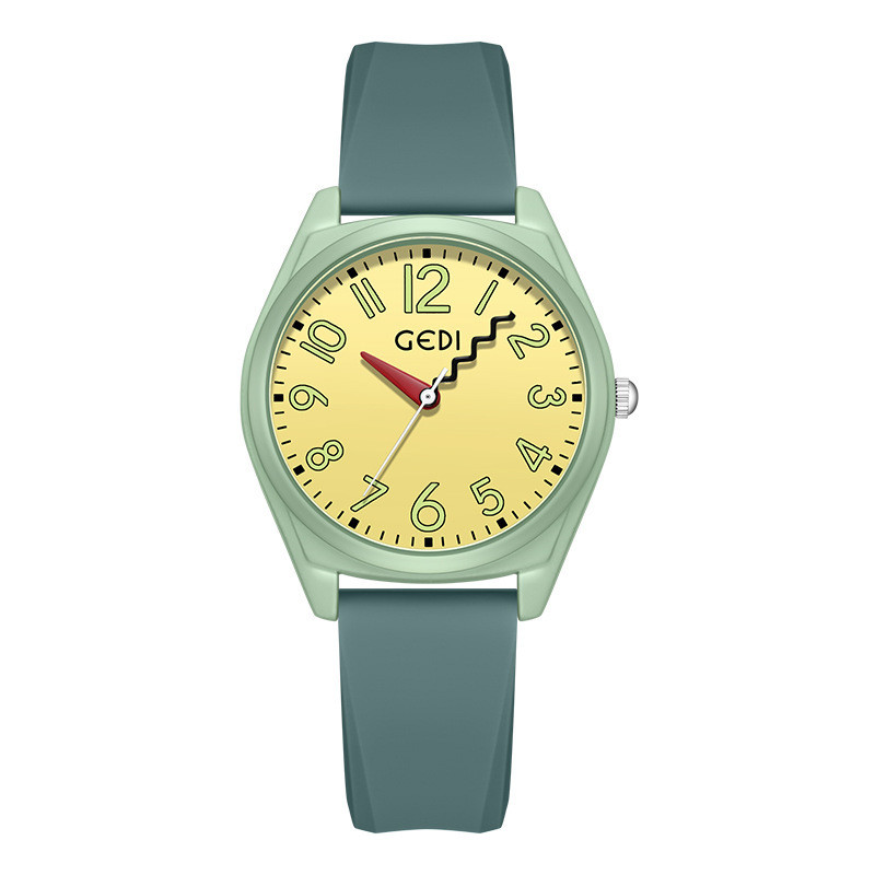 Gedi 31029 New Style Fashion Retro Quartz Watch Silicone Waterproof ...