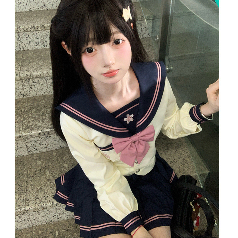 Jk Uniform Sailor Uniform Japanese Preppy Style Summer Autumn Basic ...