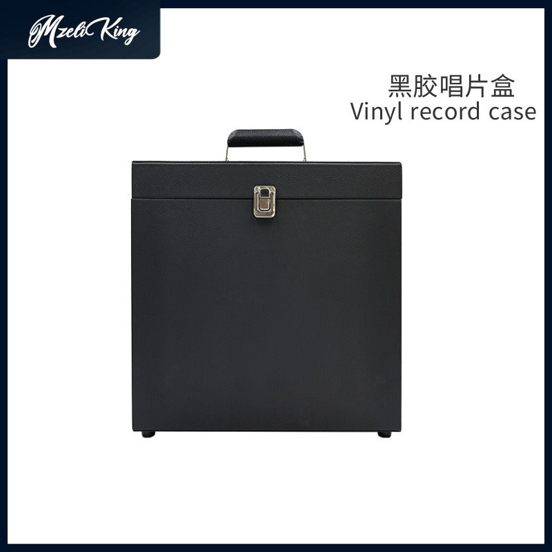 Vinyl Record Storage Box Portable Retro 40cm LP Anti-dust Large ...