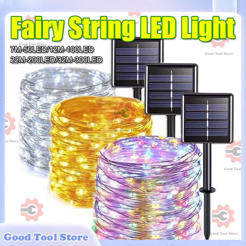 Lampu Raya Solar Outdoor Waterproof Solar Lights Led Fairy String ...