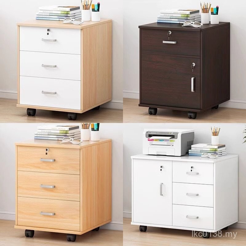 Low Cabinet with Wheels Small Cabinet Drawer Cabinet File Cabinet Under ...