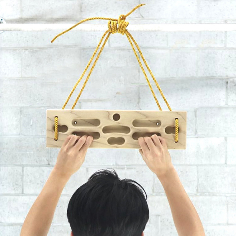 Wooden Climbing Finger Grip Board Finger Grip Strength Training Device ...