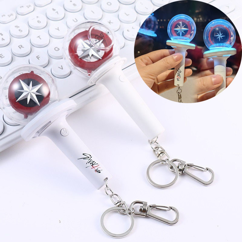 STRAYKIDS Keychain Kpop Idol Stray Kids Lightstick SKZ Glow Stick Mini ...