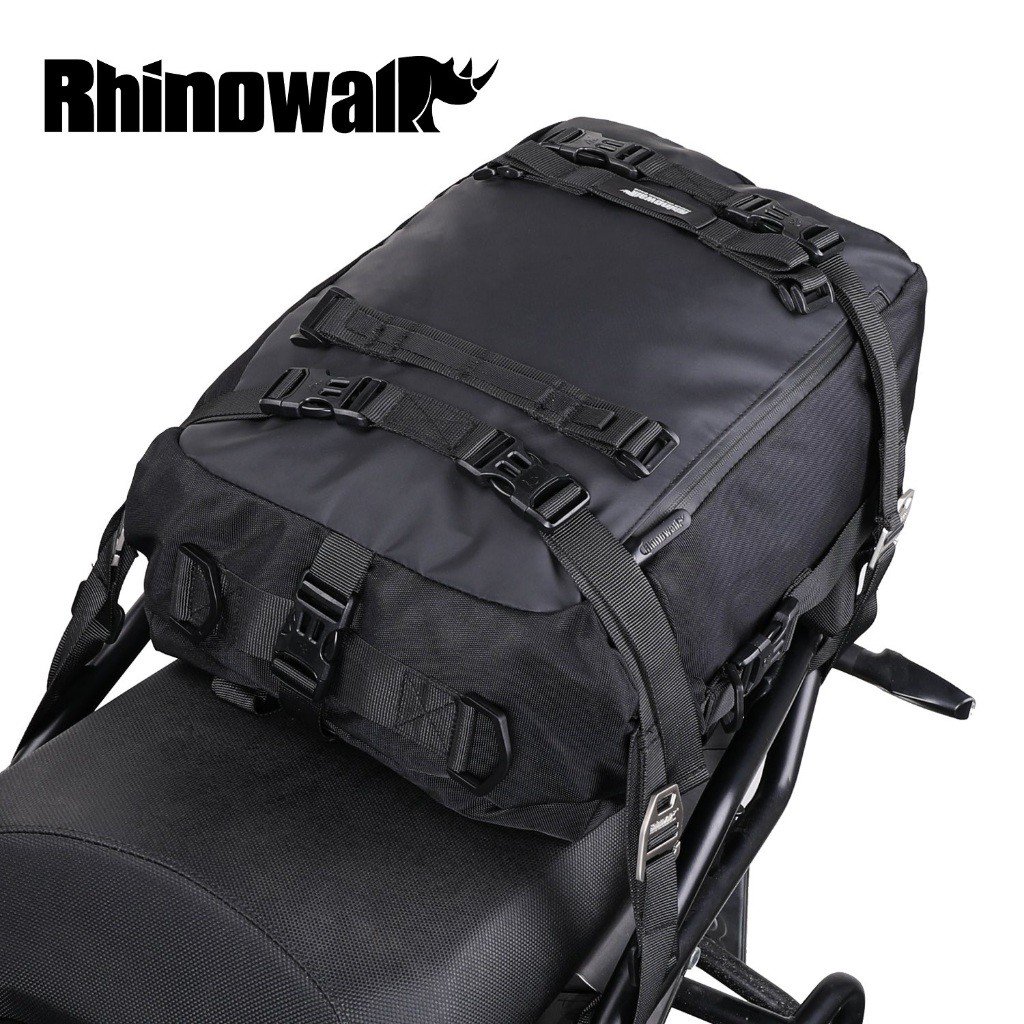 Rhinowalk Motorcycle Tail Pack Multifunctional Waterproof Rear Rack 20L ...