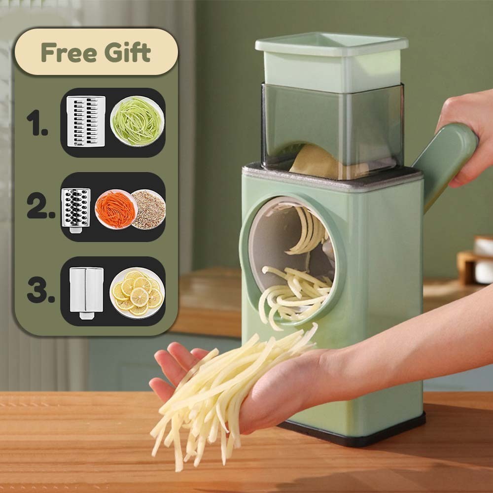 Multifunctional Vegetable Grater Cutter Veggie Cut Machine Hand Rotary ...