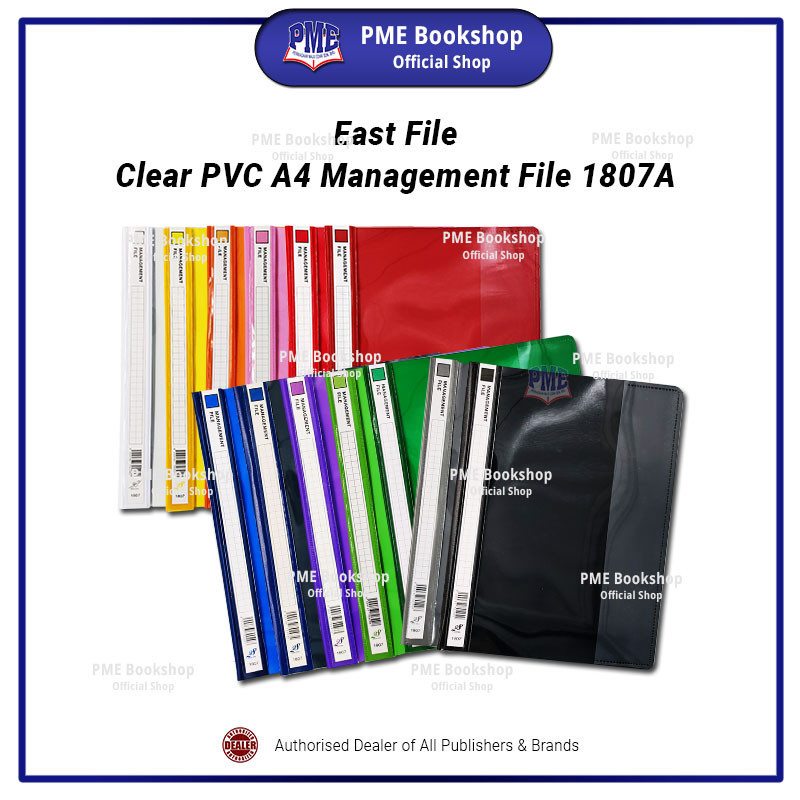 【PME Bookshop】 East-File A4 Clear PVC Management File 1807A with ...