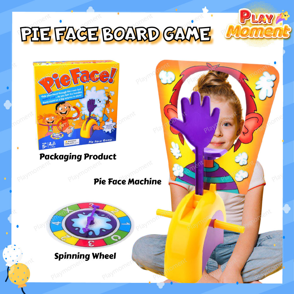 Pie Face Game (Single) Board Game Family Game Kids Gift Present (Ready ...