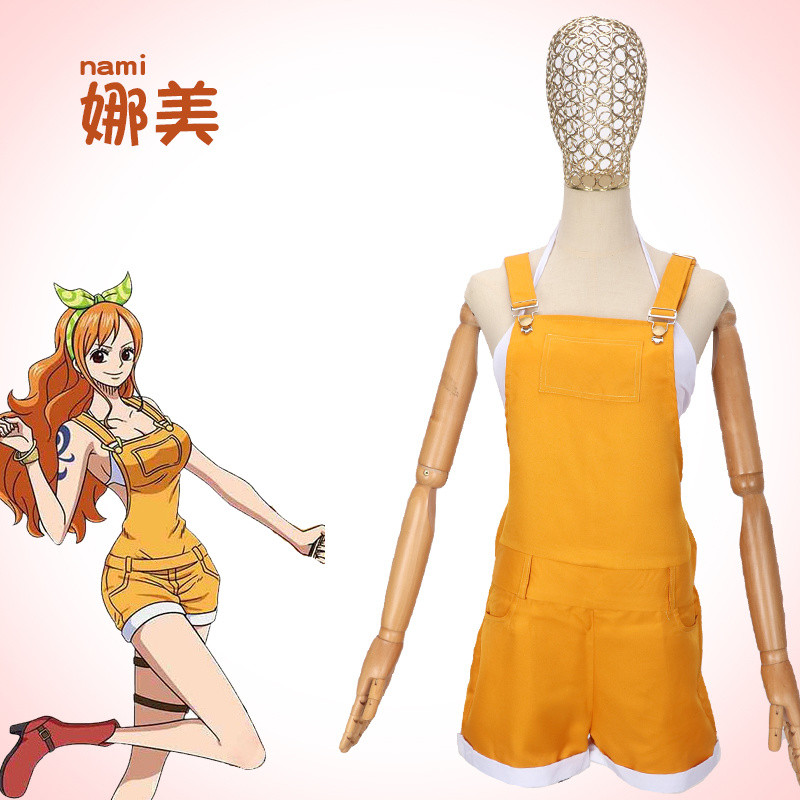 One PIECE New Theatrical Version Nami cos Costume Overalls Halloween ...
