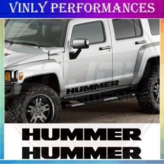 2PCS Car Door Line Letter Stickers Hummer H1 H2 HX HEV H3T H3 ...