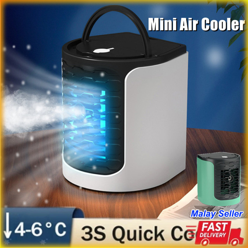 Ultra Mist Air Cooler Portable Mini Fan with 7 Colors LED Light ...