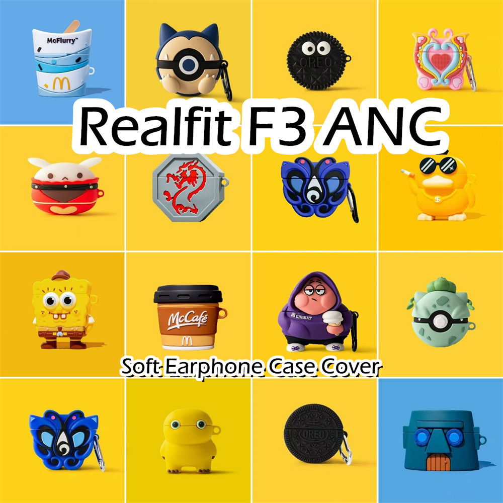 READY STOCK! For Realfit F3 ANC Case Interesting Cartoon Soft Silicone ...