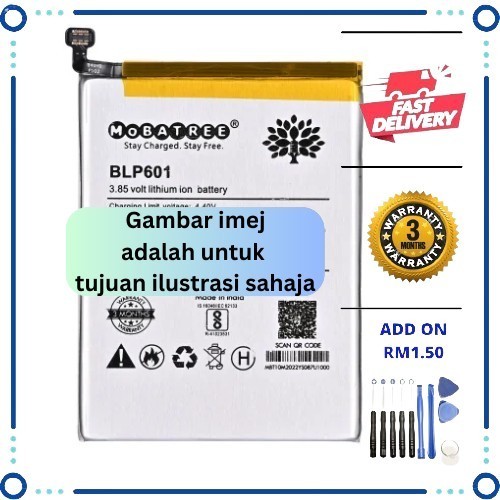 BATTERY OP F1S A59F / A53M ( BLP601 ) | Shopee Malaysia