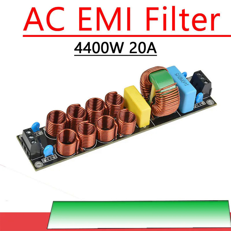 4400W 20A EMI Filter Purifier AC 110V 220V EMI Power Supply Filter ...