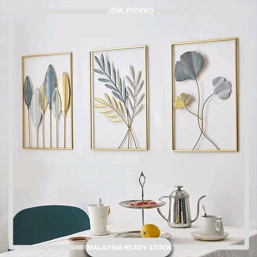 [1pcs] 40x60cm frame gold blue rustic, frame hiasan dinding, frame ...