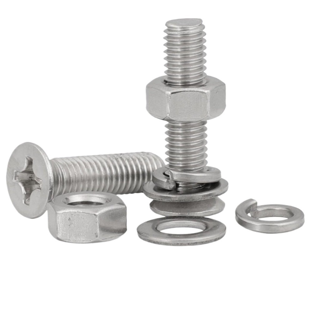 [KZS] M8/m10 304 Stainless Steel Countersunk Screw Phillips Slot Flat Head Machine Screw ...