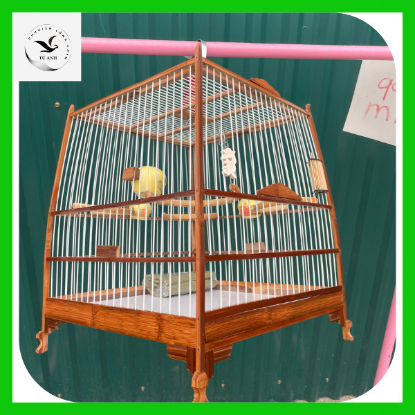 Frame of crested bird cage from Bao Anh Bird Cage Factory, old bamboo ...