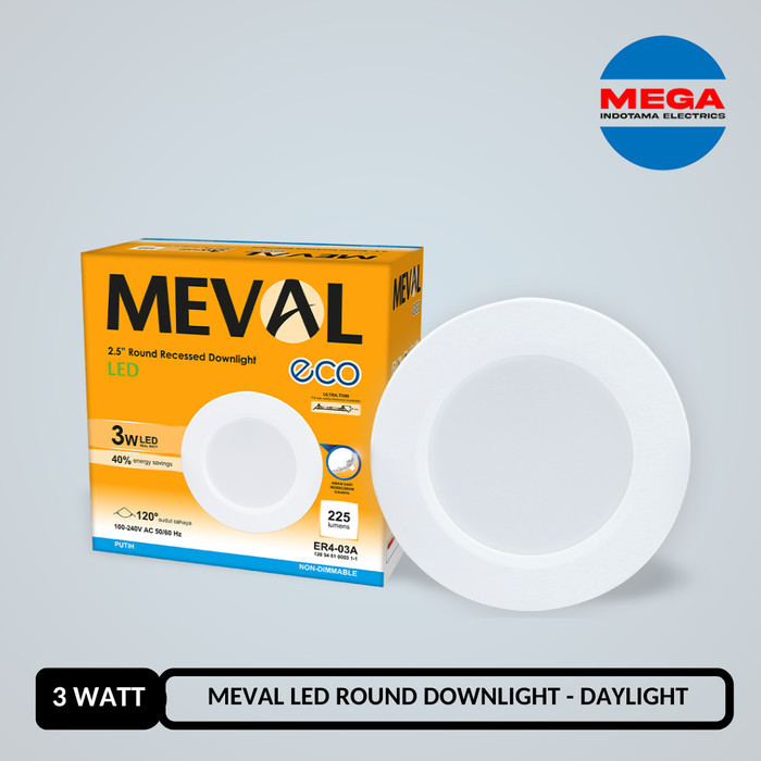 Meval LED Round Recessed Downlight Eco | Shopee Malaysia