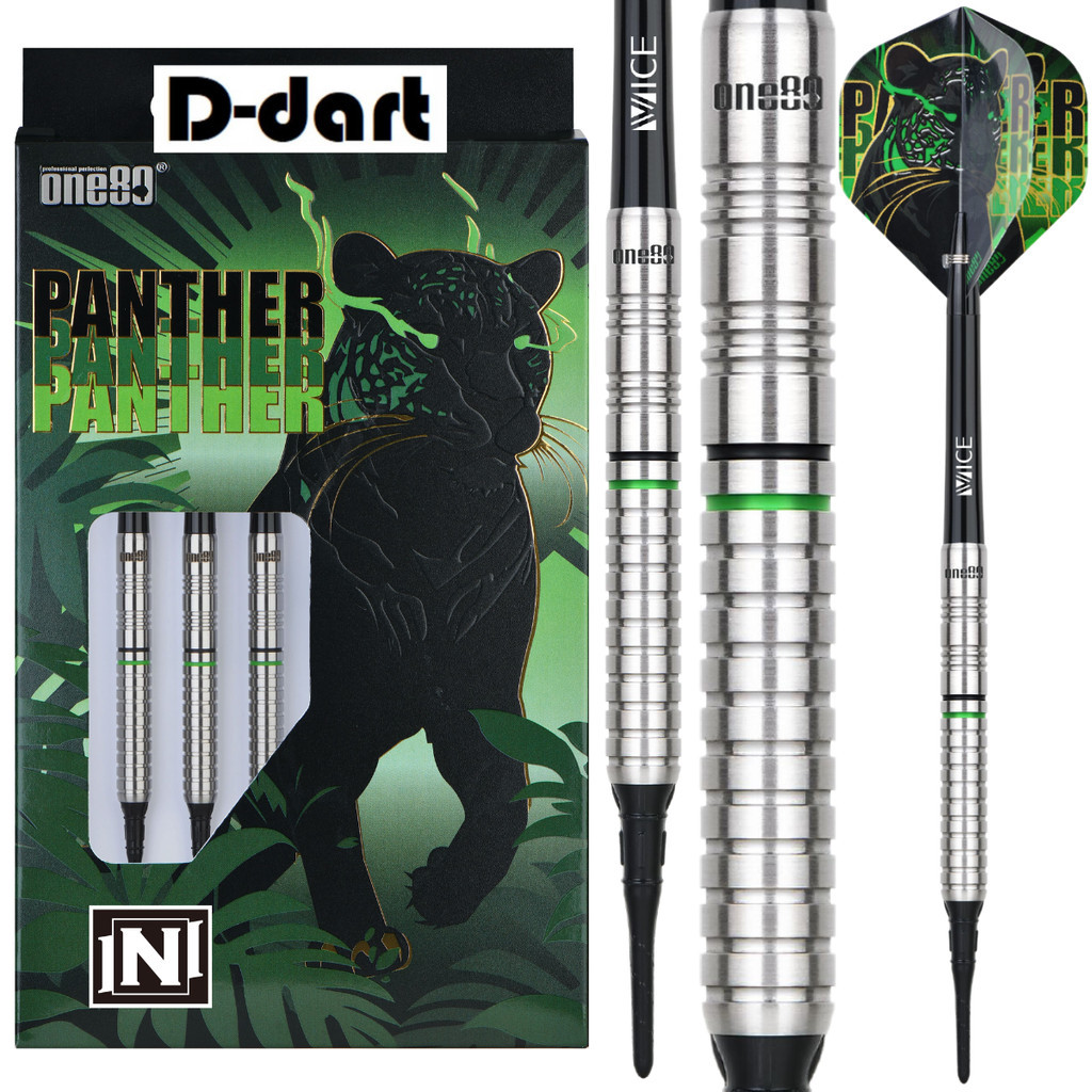 ONE80 SOFT TIP DARTS - 16G/18G Panther N 80% Tungsten Soft Dart Set ...
