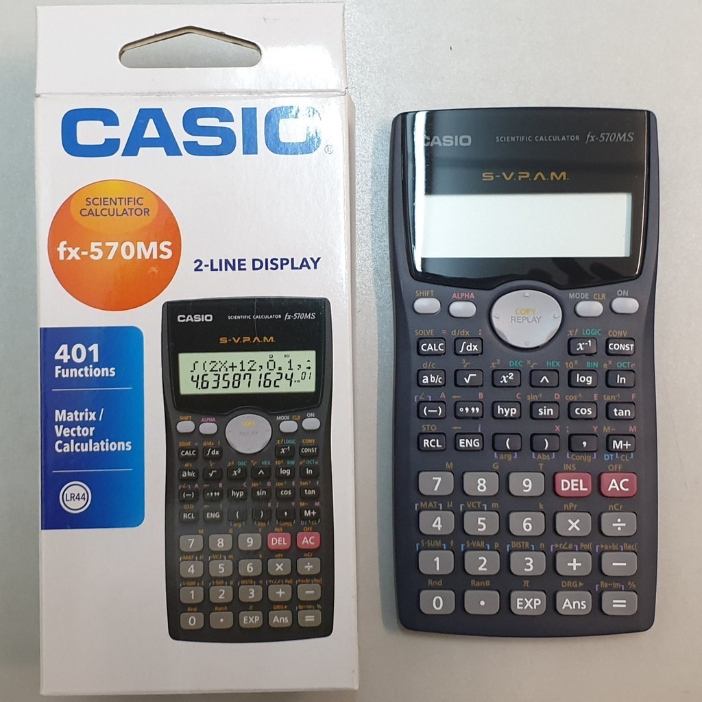 Casio Original Scientific Calculator FX-570MS (100% original) | Shopee ...