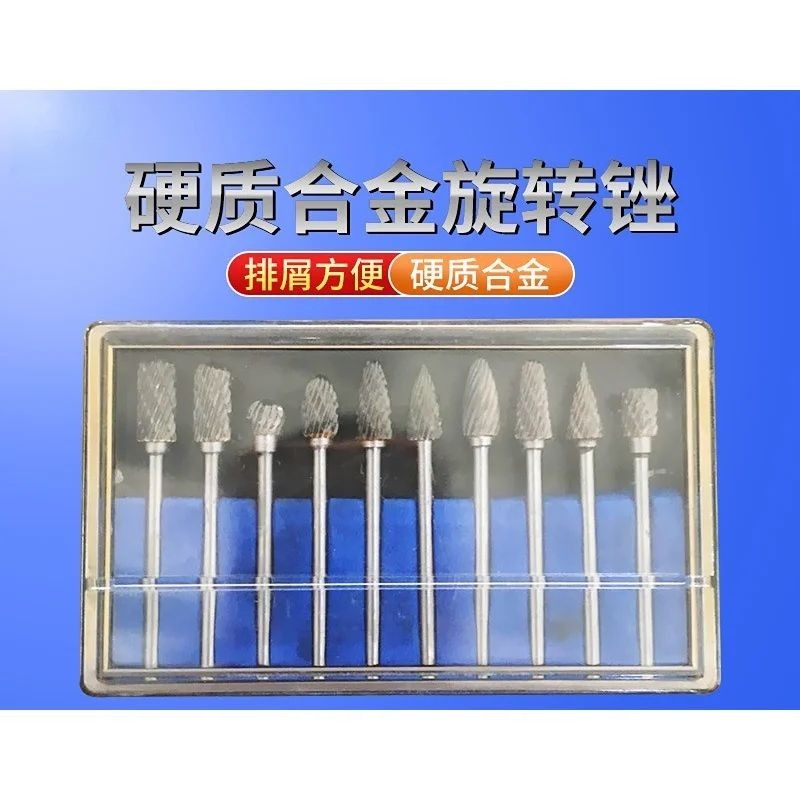 Carbide rotary file 3x6 set, 10 pieces, electric grinder, milling ...