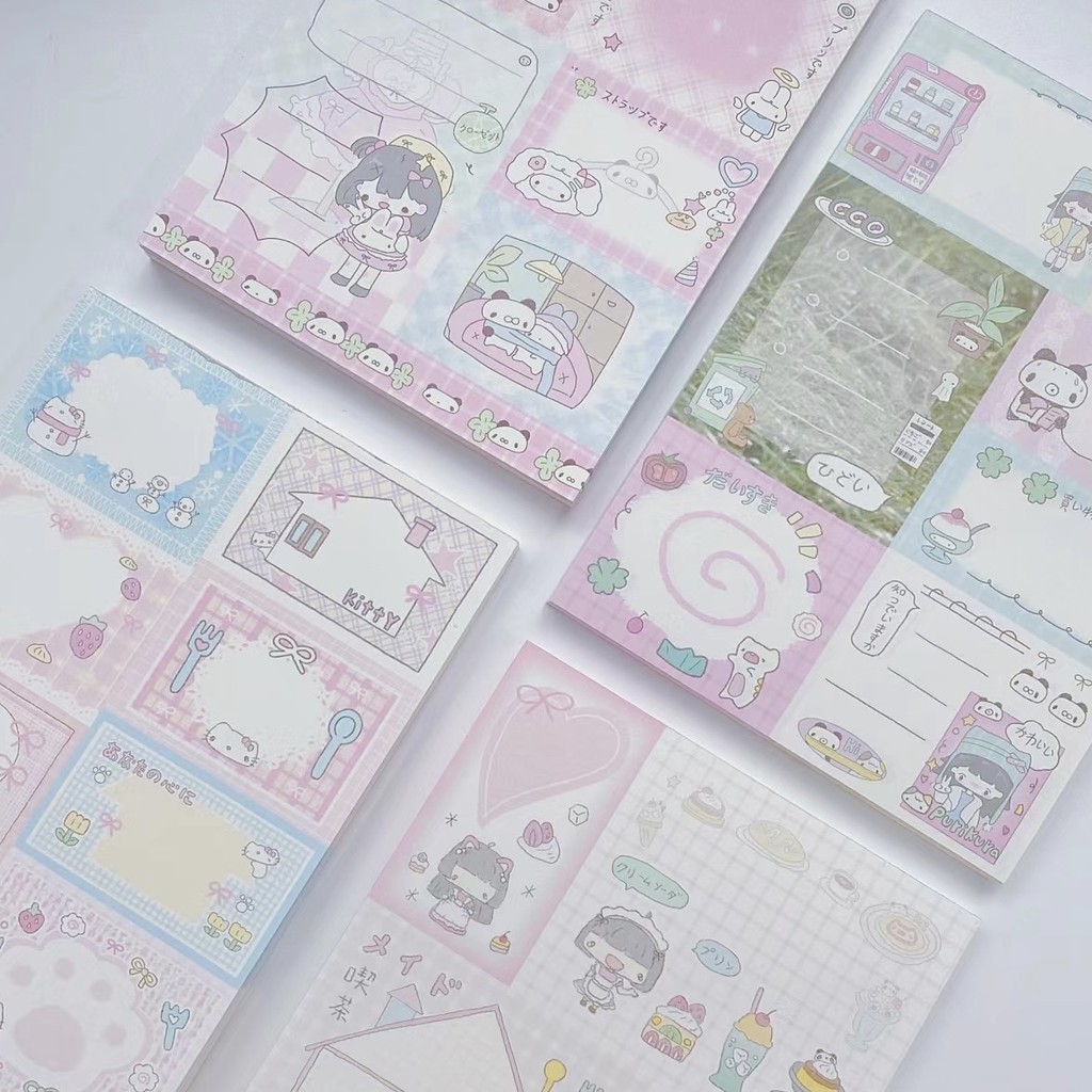 Cdaily|Cartoon Cartoon Notepad Cute Notepad Material Book Goo Card ...