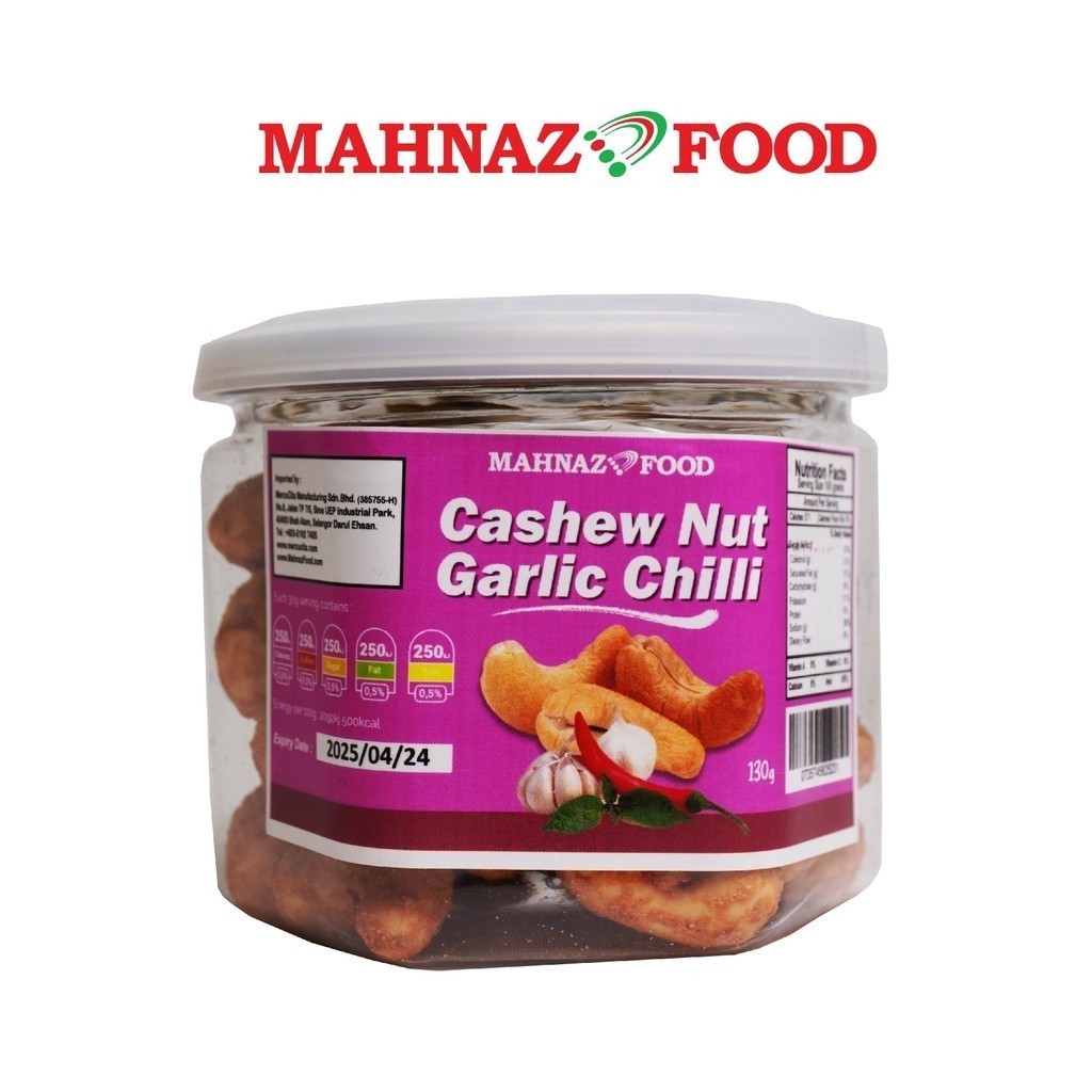 Mahnaz Food Cashew Nut Garlic Chilli Spicy Savory Snack Recipe Spices ...
