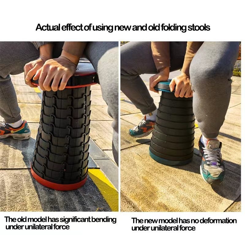 MoveEase Portable Foldable Telescopic Stool with Latest Design Light ...