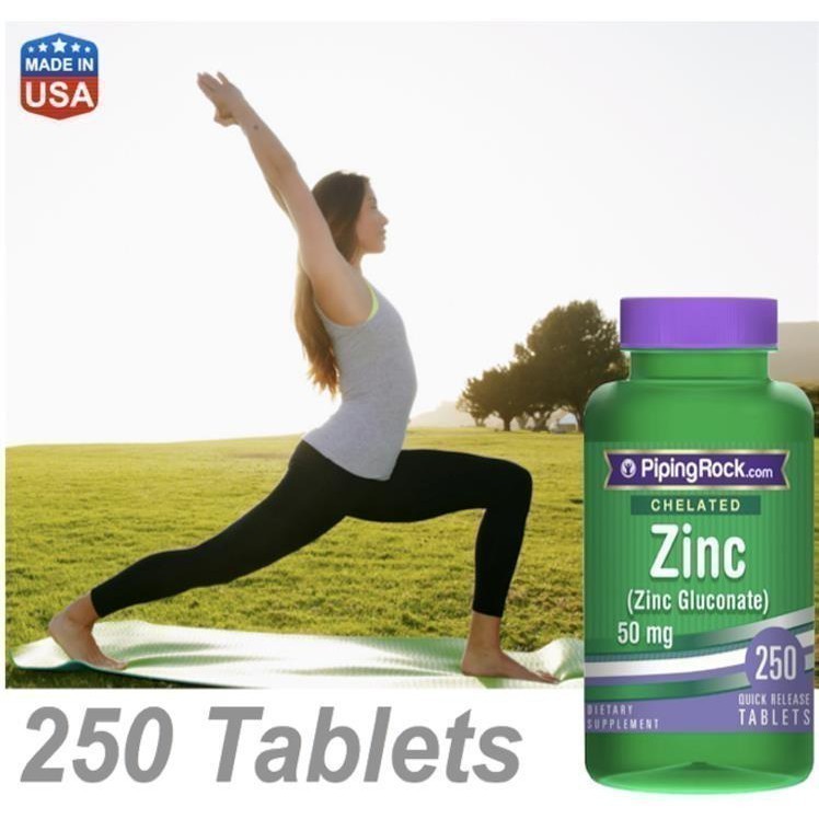 Zinc Gluconate 50mg, 250 Tablets, Immune, Memory, Healing (USA ...