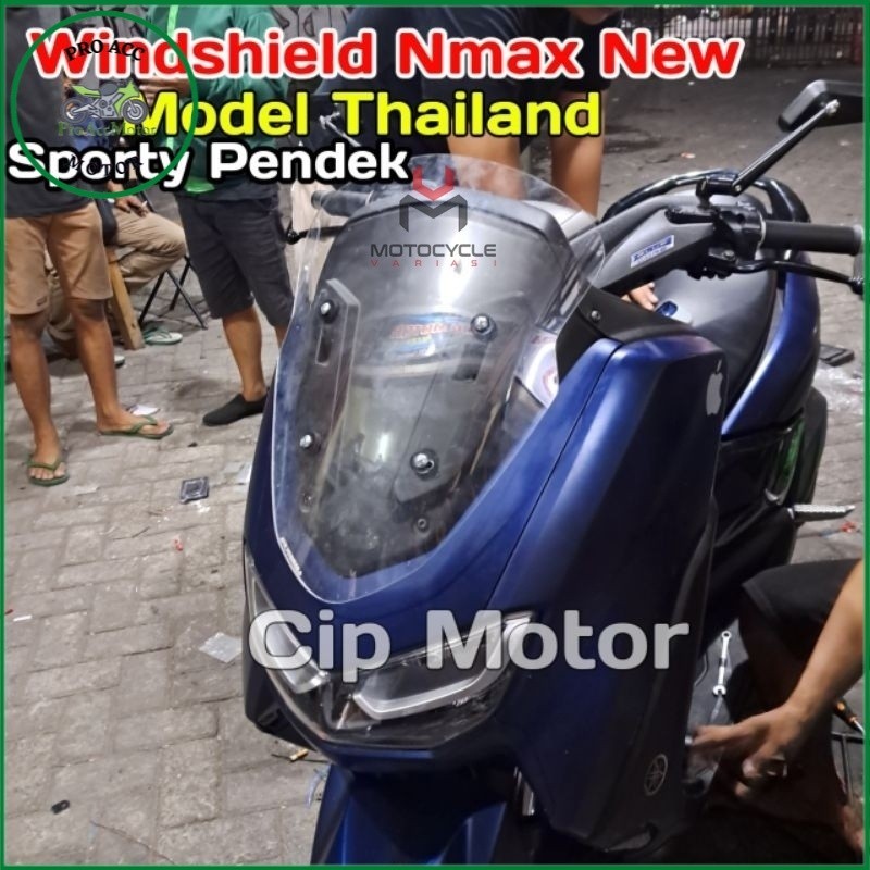 New NMAX Windshield Visor, Thai Sporty Short Model | Shopee Malaysia