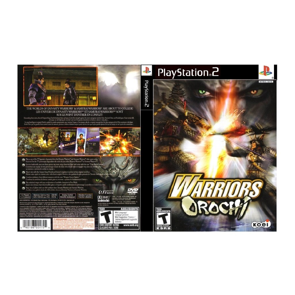 🔥PS2 Games CD DVD 🔥PS2 Warriors Orochi ,Warriors Orochi 2 (DVD Game ...