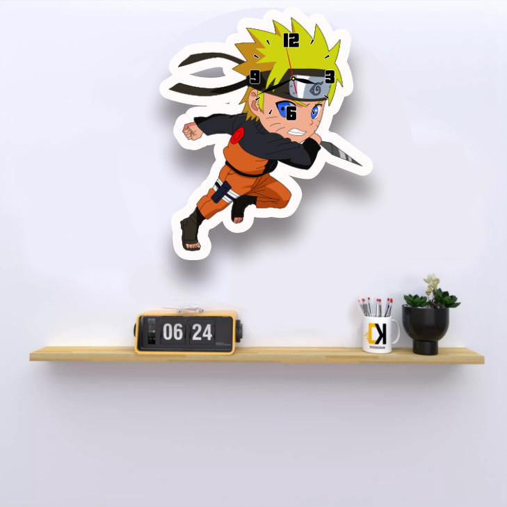 HIASAN DINDING Karimika Wall Clock Unique Aesthetic LED Home Decor Room ...