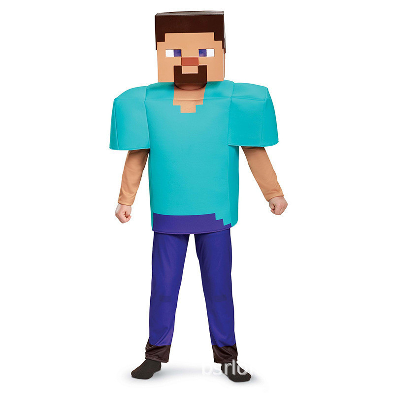 Minecraft Steve Game Character Play Costumes Party Party Clothes Dress ...
