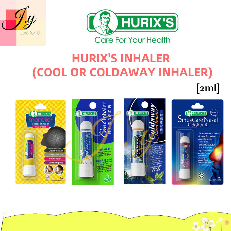 READY STOCK!!!HURIX'S INHALER (COOL OR COLDAWAY INHALER) | Shopee Malaysia