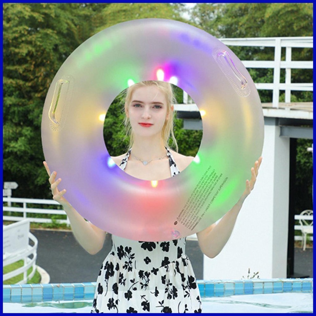 Light up Pool Floats Colorful Blow up Pool Floats Round Shaped Blow up ...