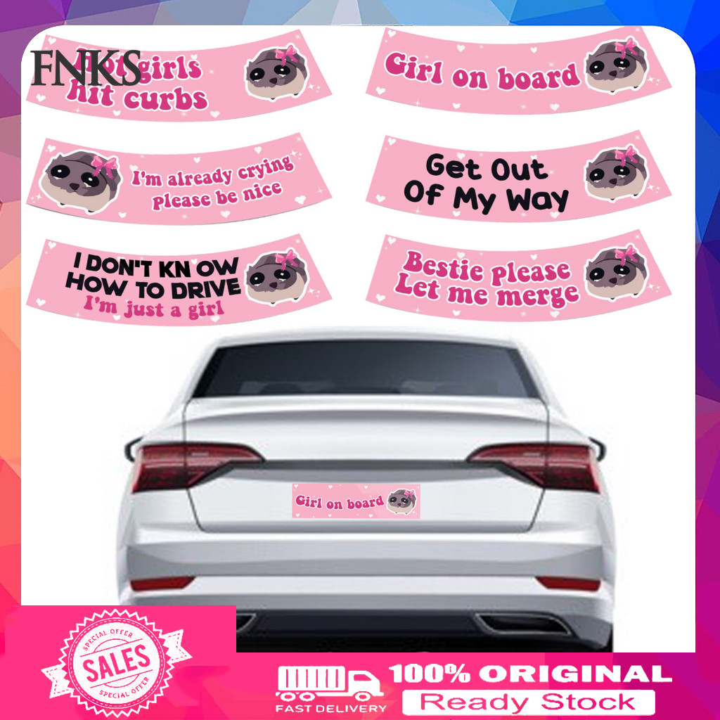 [Ready stock] Hamster Bumper Sticker Long-lasting Hamster Meme Decal ...