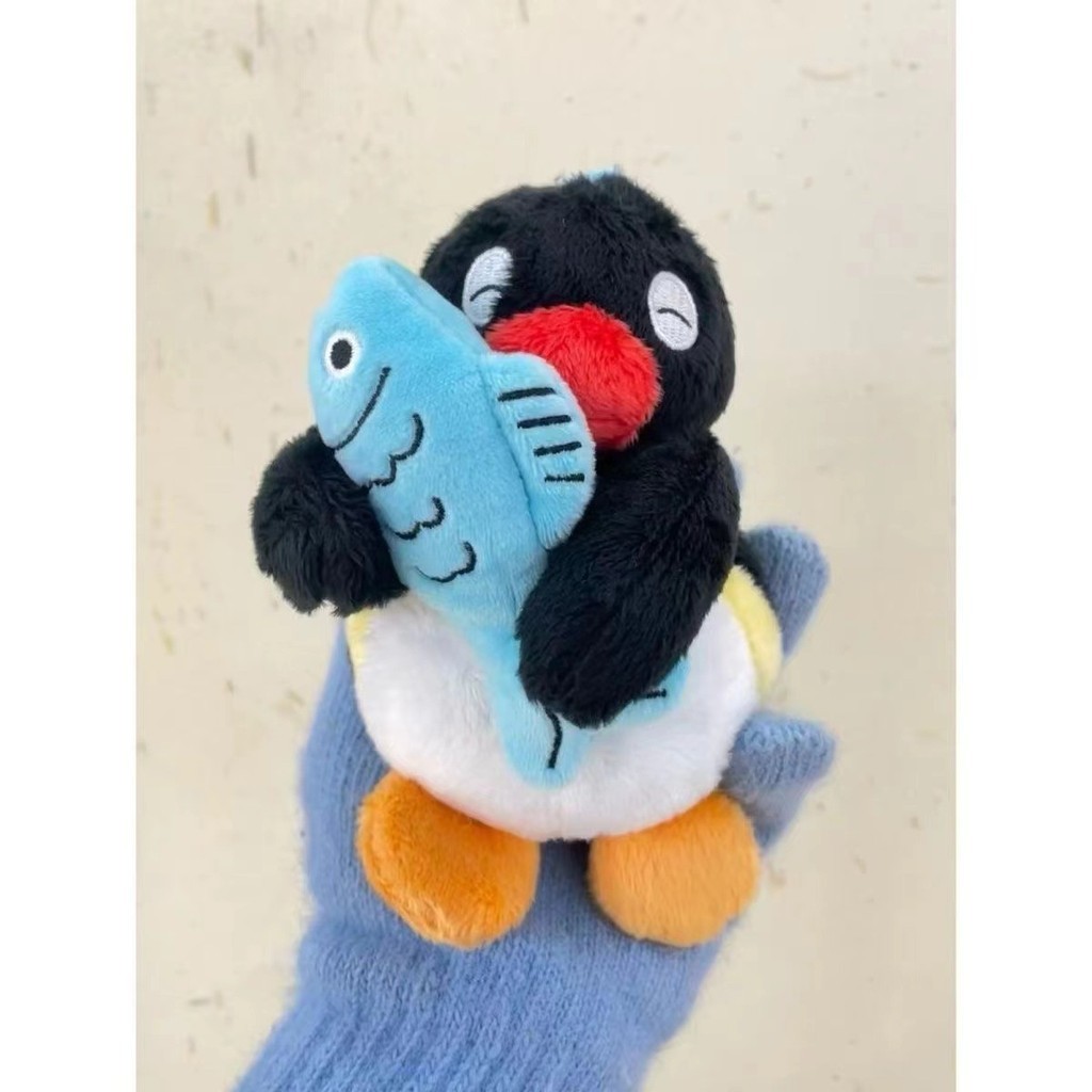 Pingu Plush grey Penguin Doll toy my day hug fish | Shopee Malaysia