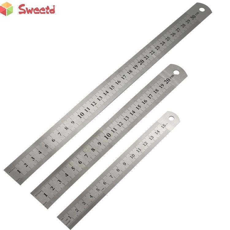 Ruler Metal Stainless Steel Marking Ruler Imperial Scale Anti-corrosive ...