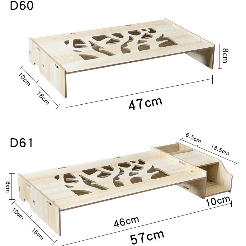 Desktop elevated rack stand Laptop monitor rack Dormitor Desktop rack ...