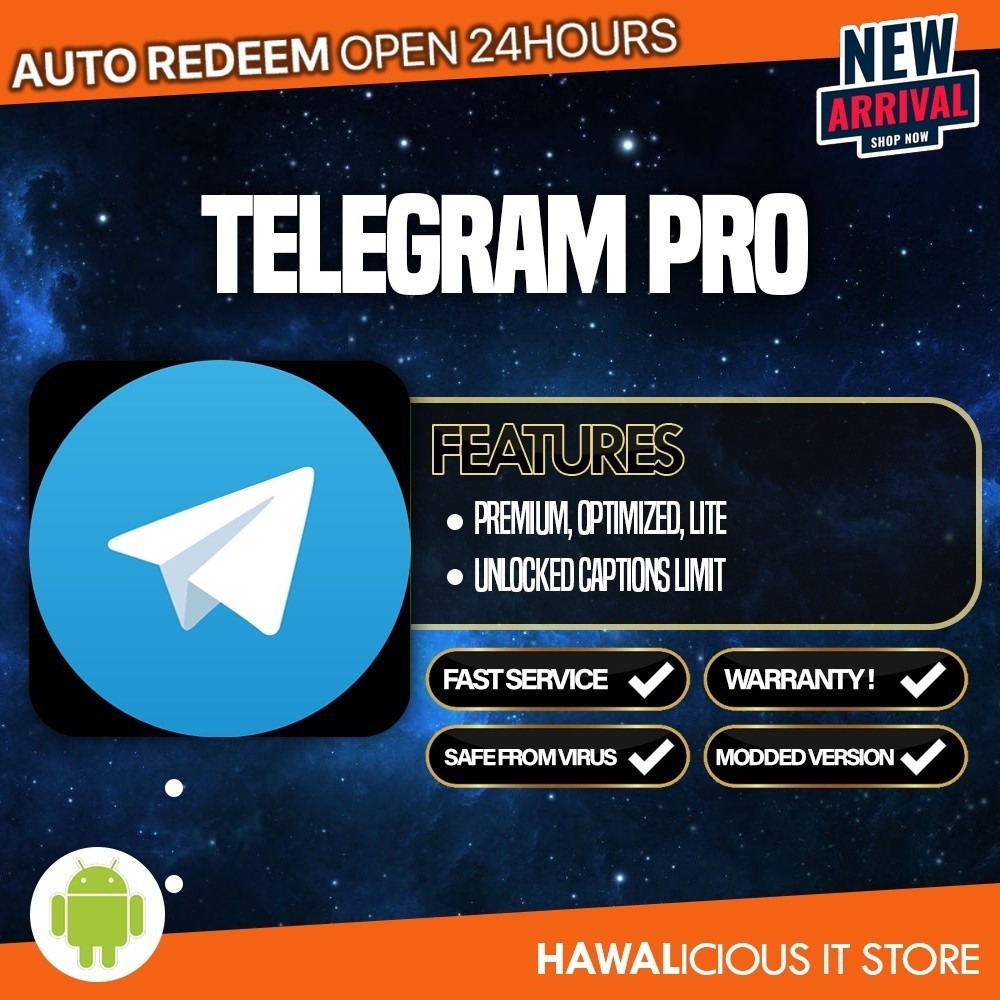 [Auto Redeem |LIFETIME PREMIUM] Telegram 💖 MOD WARRANTY | ANDROID APP ...