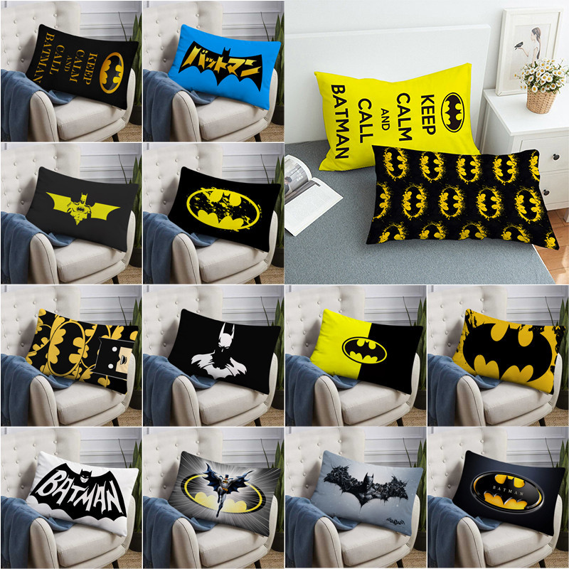 Batman Logo Pillowcase Rectangular Pillow Case Single Side Car Cusion ...