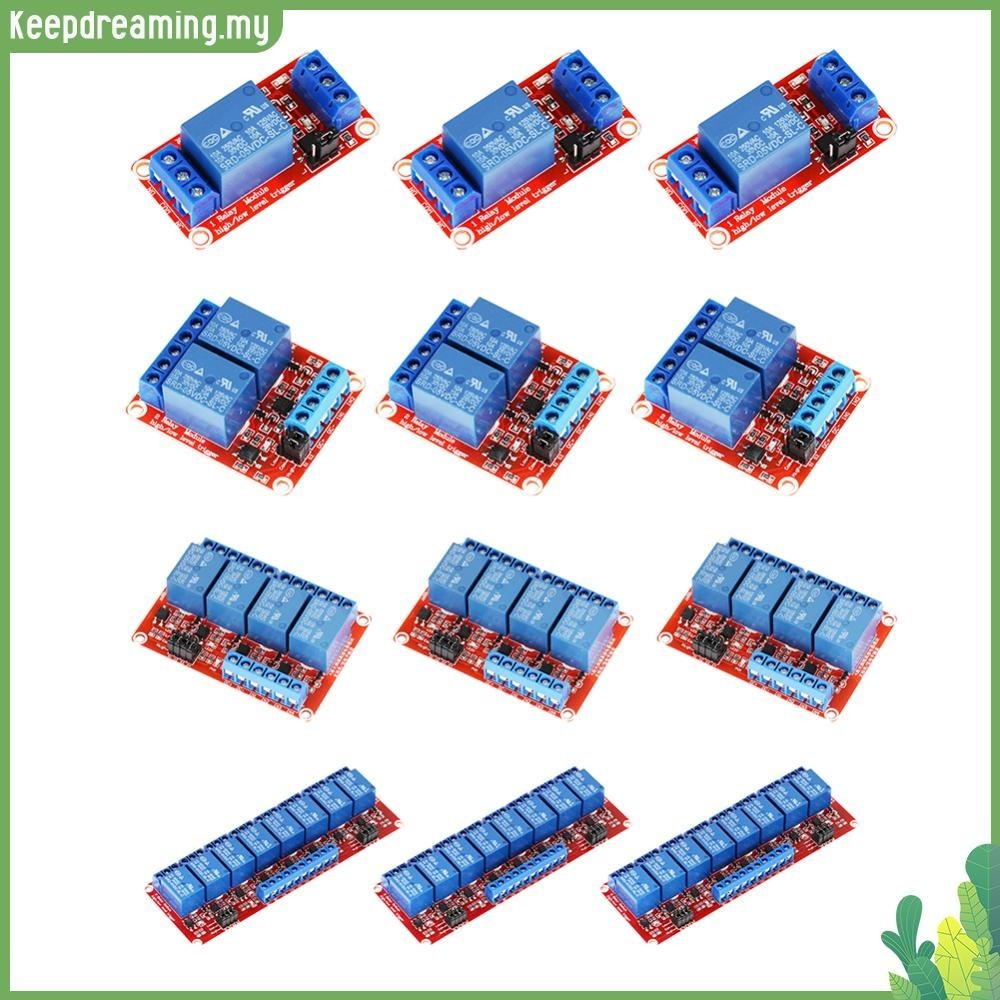 keepdreaming 1/2/4/8 Channel Relay Module Indicator Light 5V 12V 24V ...