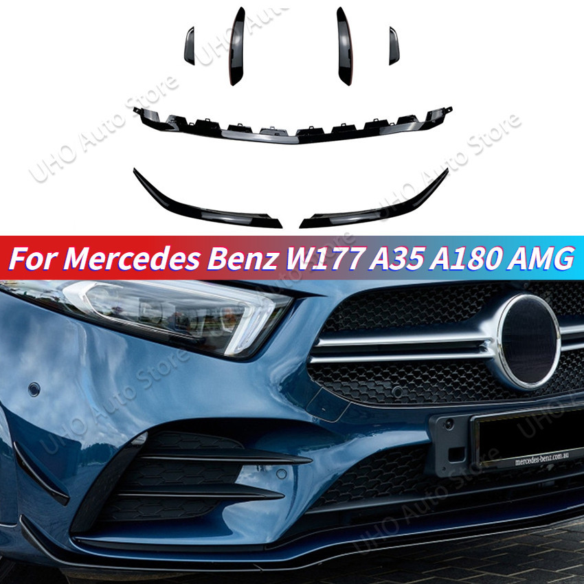 Car Front Lower Bumper Lip For Mercedes Benz W177 A35 A180 A200 A220 ...