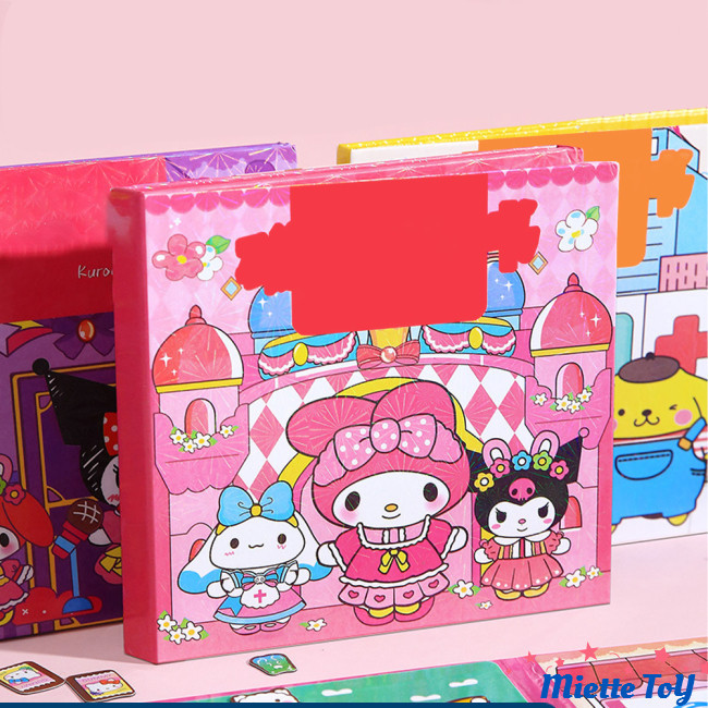 MIE Magnetic Quiet Book For Kids Cinnamoroll Kuromi My Melody Cartoon ...